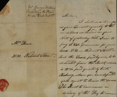 "George Willing to Susan Kean, July 7, 1795" by George Willing
