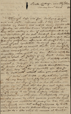 "Isabelle Bell to Susan Kean, March 1791" by Isabelle Bell